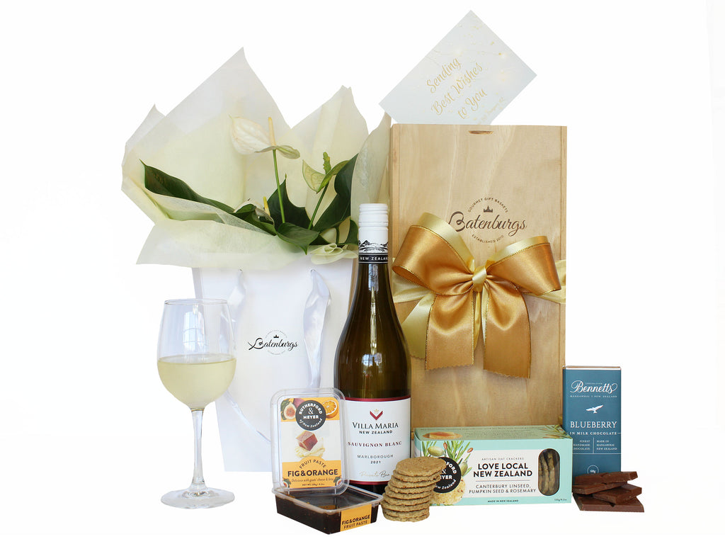Enjoy Life Gift Box | Batenburgs Gift Boxes NZ with Wine & Treats